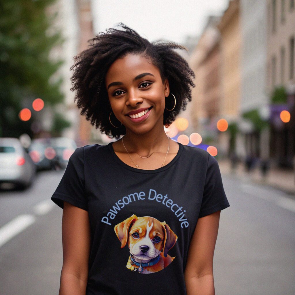 Beagle On The Case: "Pawsome Detective" Women's T-shirt - ticarella.com