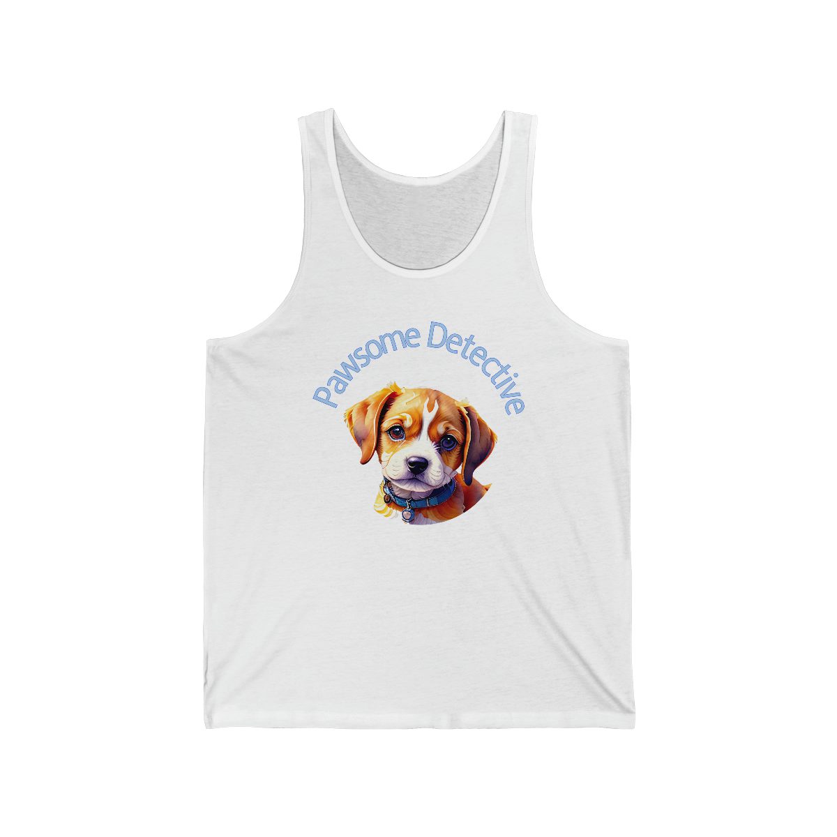 Beagle on The Case: "Pawsome Detective" Unisex Tank - ticarella.com